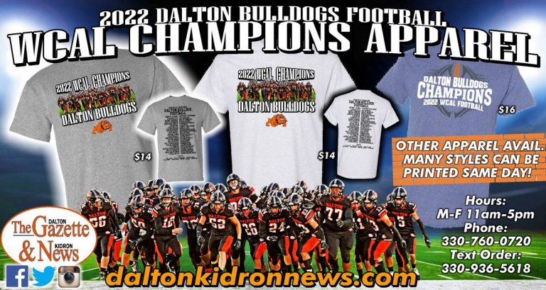 Get your WCAL Football Championship Apparel Now! – The Dalton Gazette ...